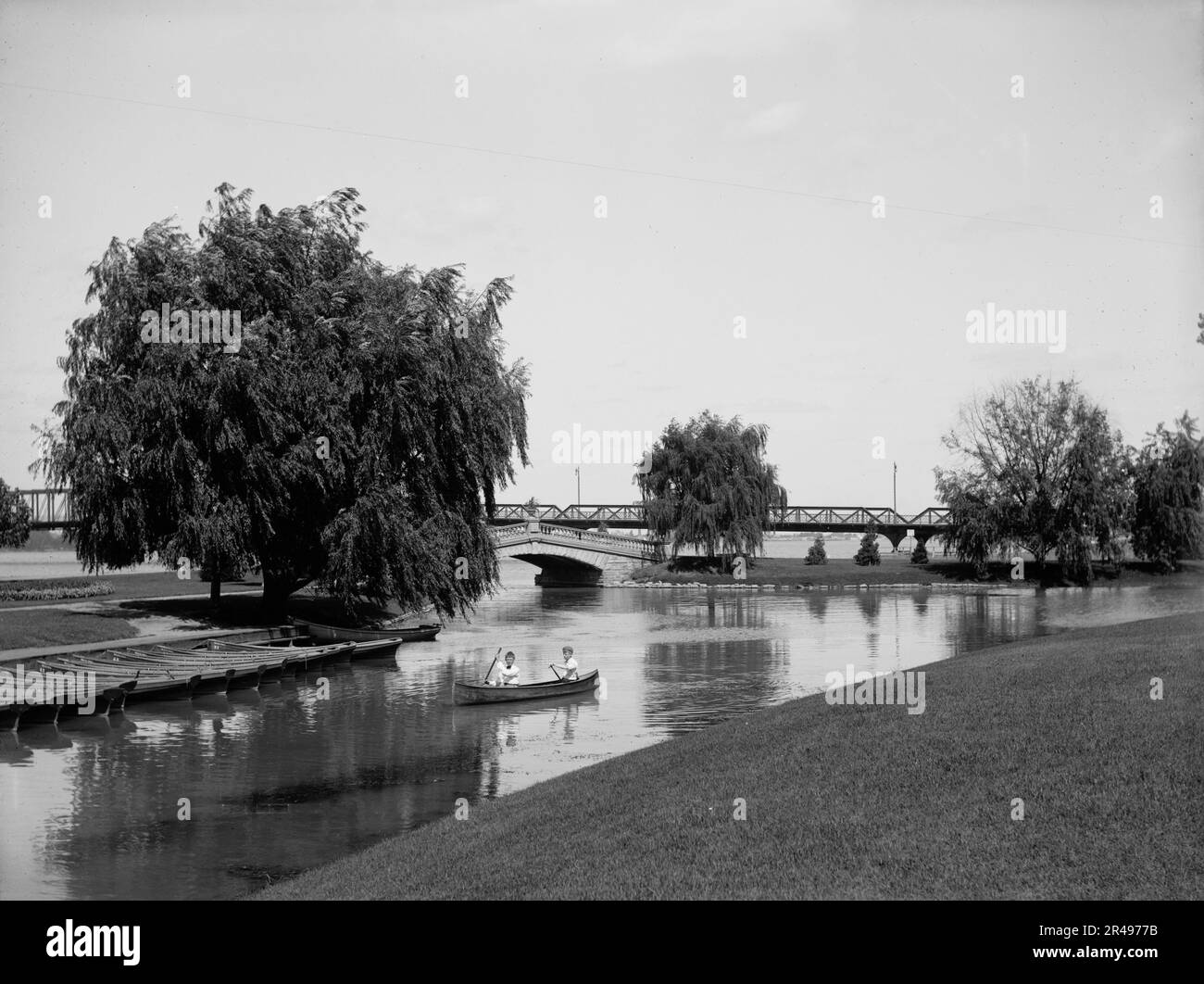 Belle Isle Park, Detroit, between 1880 and 1901 Stock Photo - Alamy