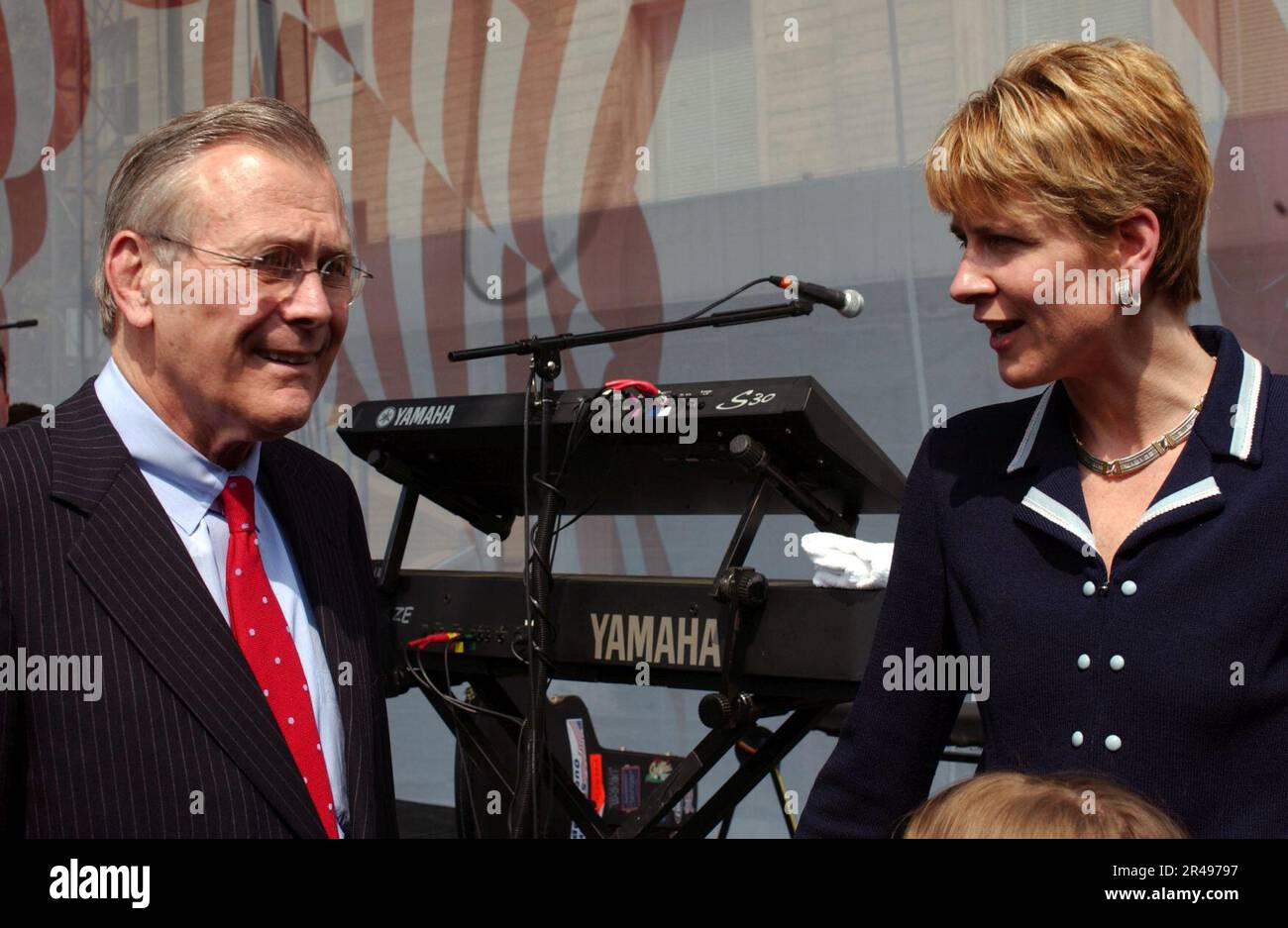 US Navy Secretary of Defense, Donald Rumsfeld and Secretary of Defense ...