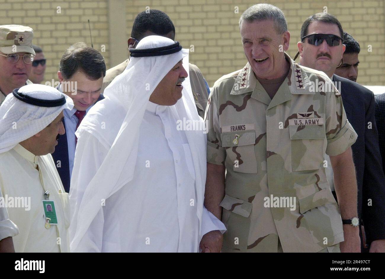US Navy Gen. Tommy Franks, Commander, U.S. Forces Central Command ...