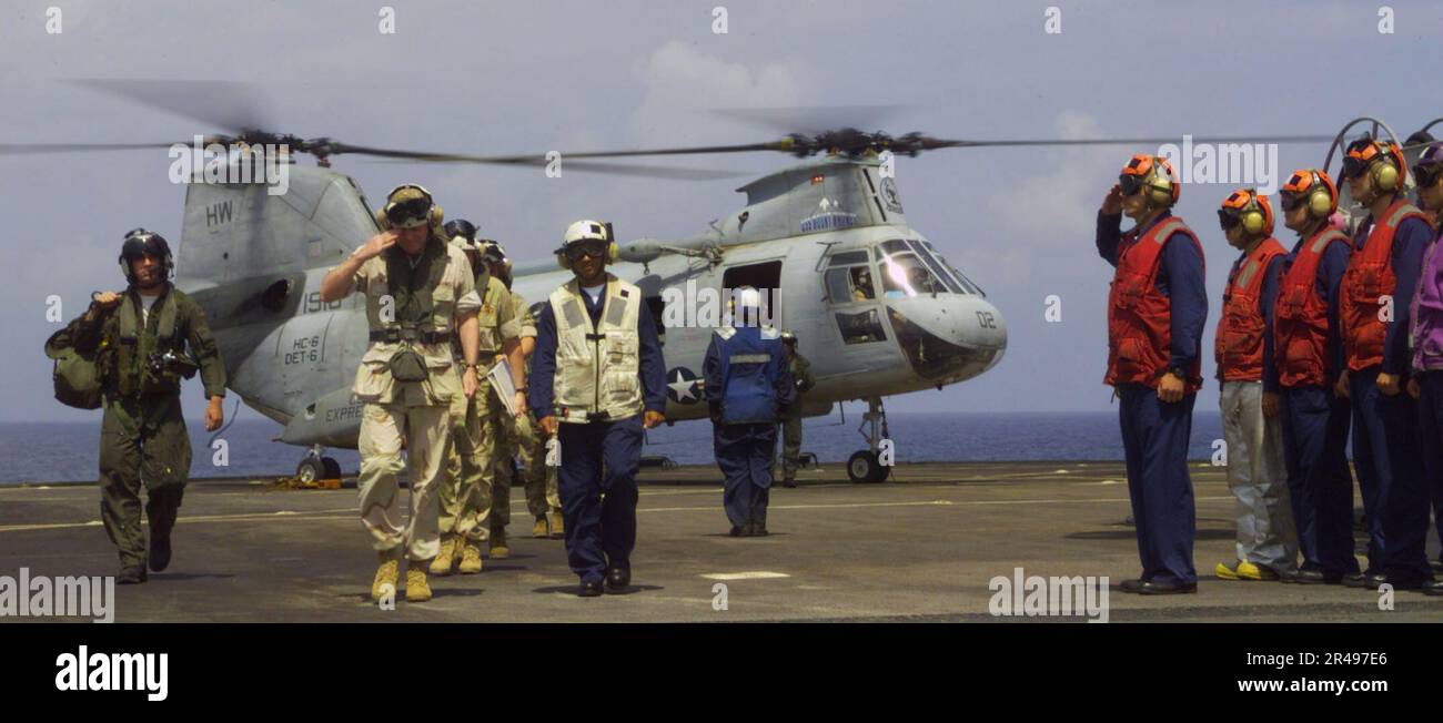 US Navy Brig. Gen. John McCarthy, Commanding General of the 4th Marine ...
