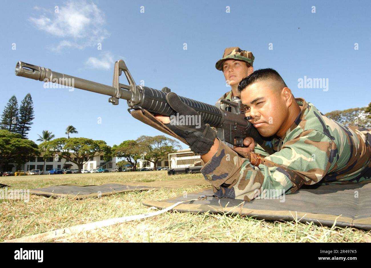 US Navy Gunner's Mate 1st Class a member of the Navy Region Hawaii ...