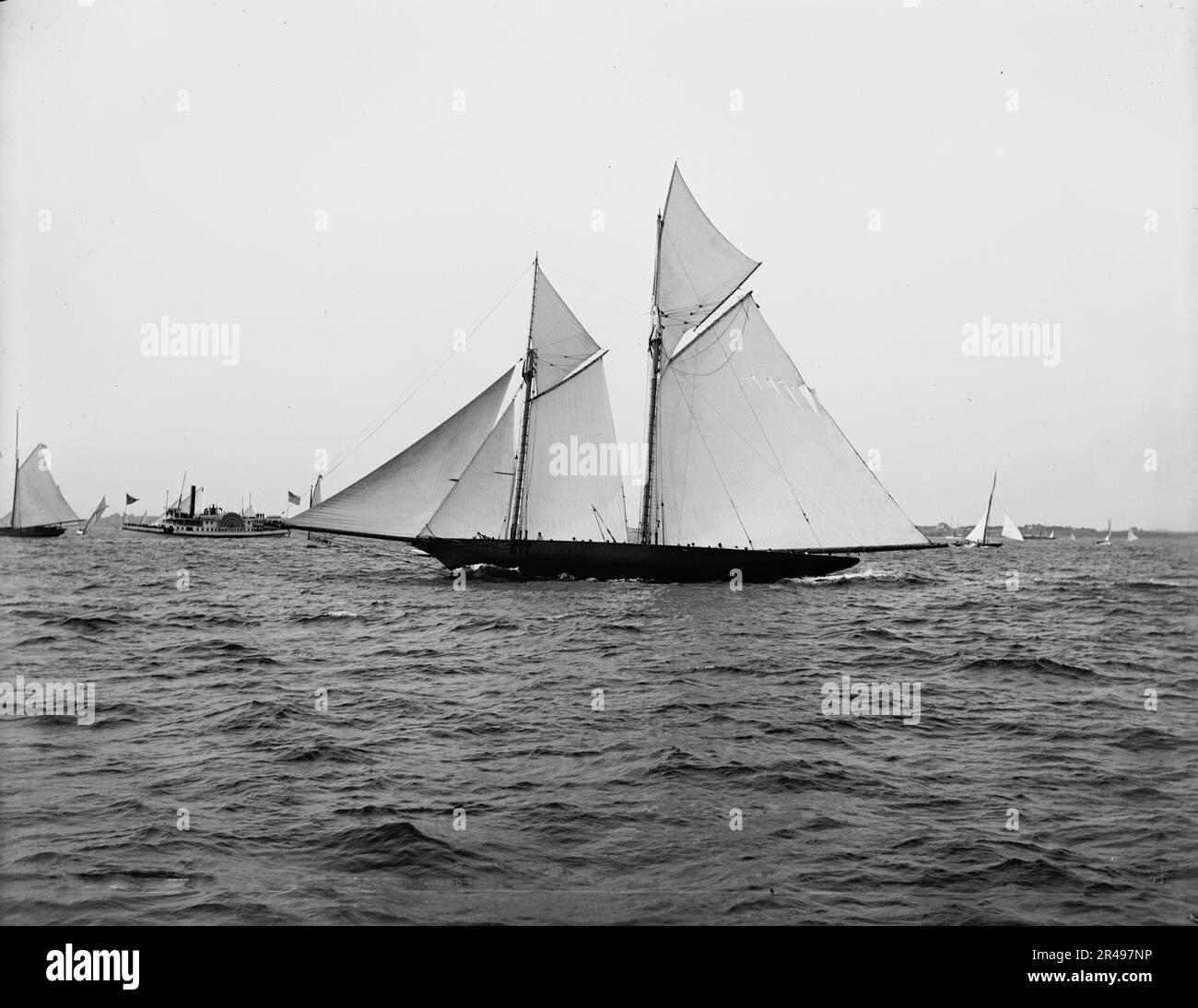 The Volunteer, Goelet Cup Race, August 7, 1891, 1891 Aug 7 Stock Photo ...