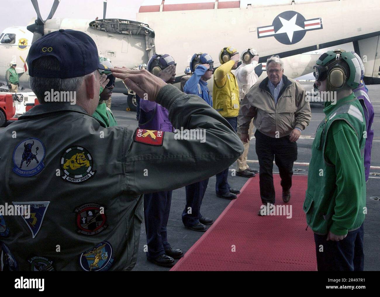 US Navy Commanding Officer of USS Harry S. Truman (CVN 75 Stock Photo ...
