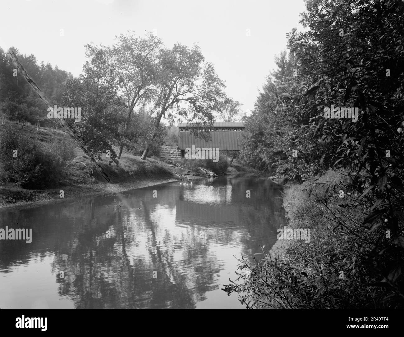 Able Man's Narrows, old wagon bridge, c1898 Stock Photo - Alamy