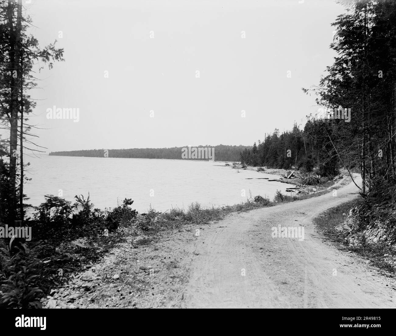 British Landing, Mackinac Island, between 1880 and 1899 Stock Photo - Alamy