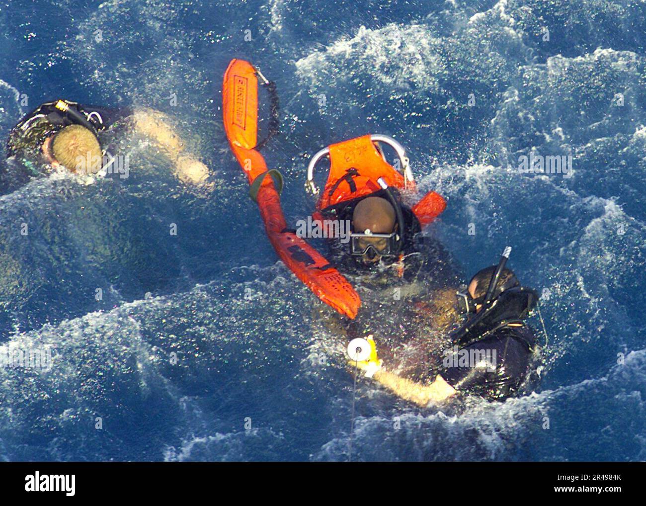 US Navy personnel assigned to Helicopter Combat Support Squadron Eight ...