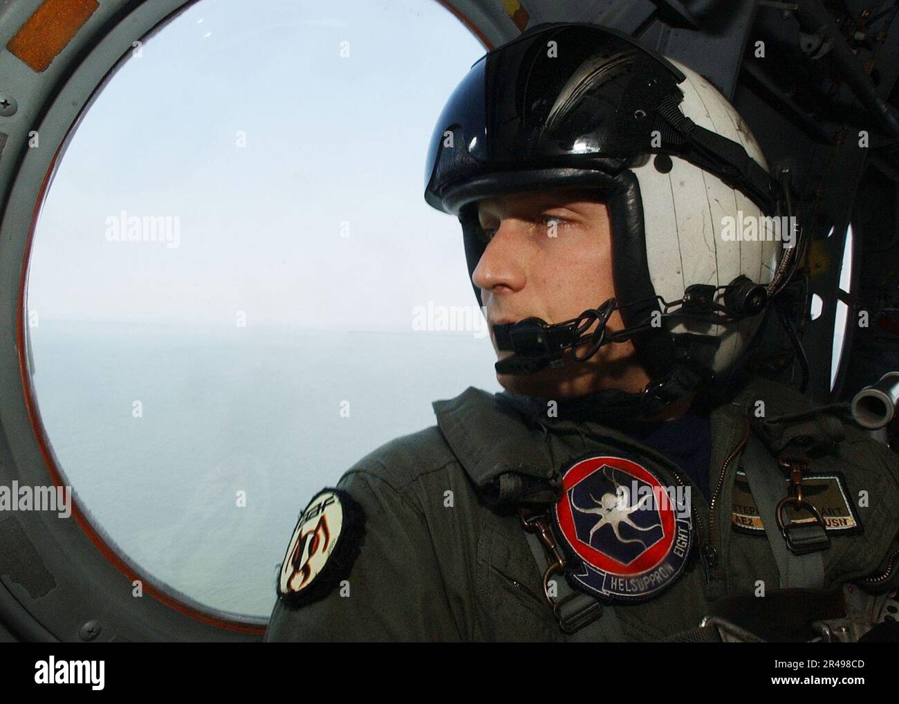 US Navy Aviation Electrician's Mate Stephen Hart assigned to the ...