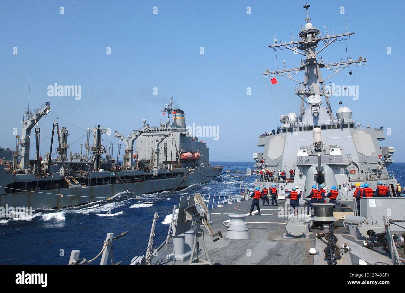 US Navy The guided missile destroyer USS Donald Cook (DDG 75) receive ...