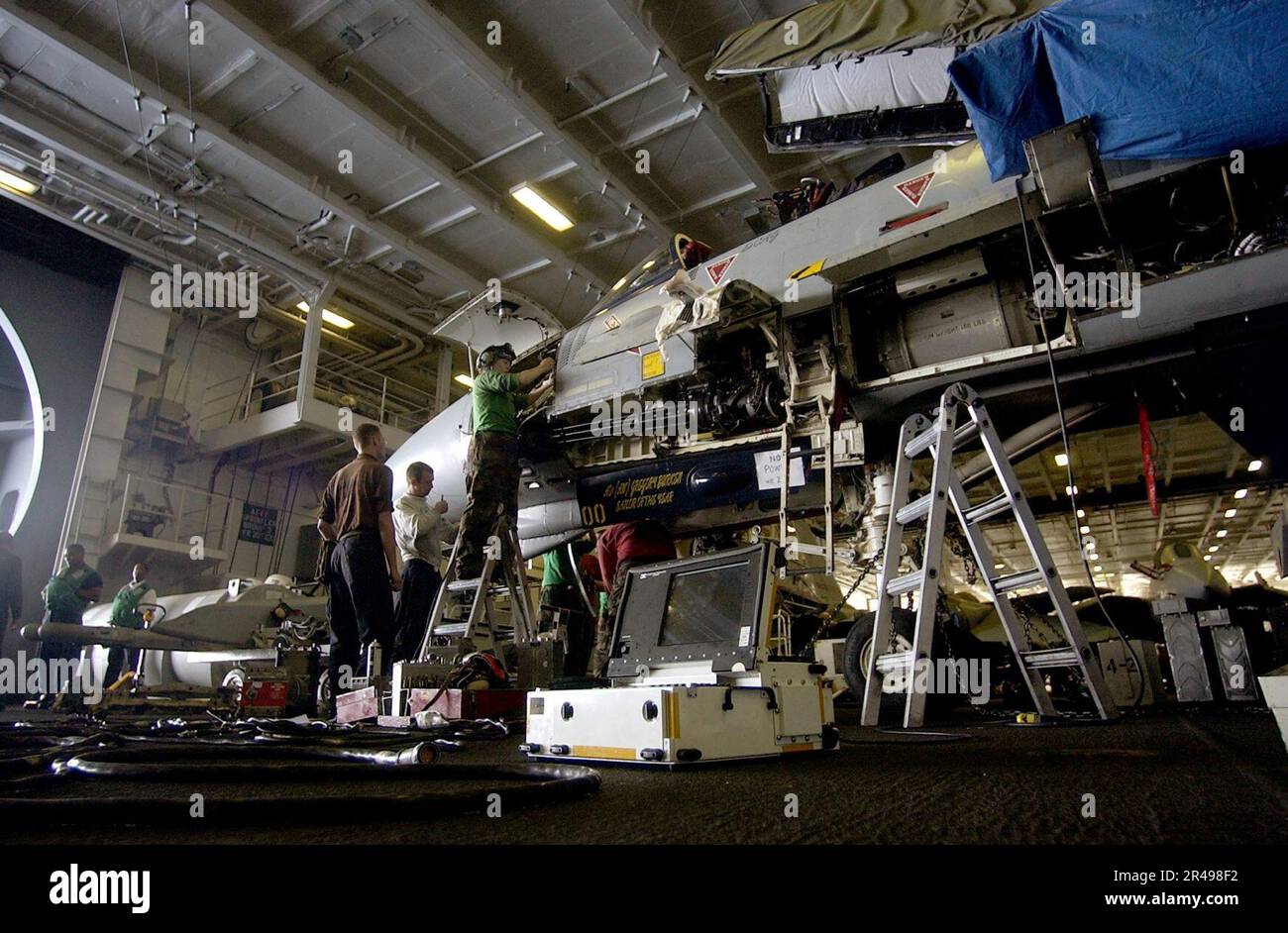 US Navy Sailors assigned to the ''Swordsmen'' of Fighter Squadron ...