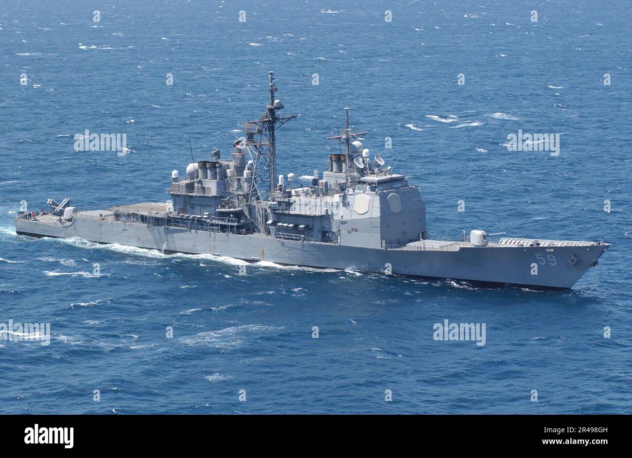 US Navy The guided missile cruiser USS Princeton (CG 59) underway ...