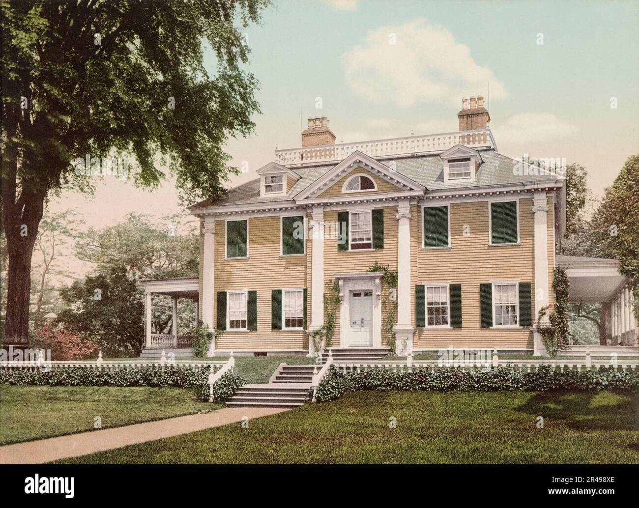 The Longfellow House, Cambridge, c1900 Stock Photo - Alamy