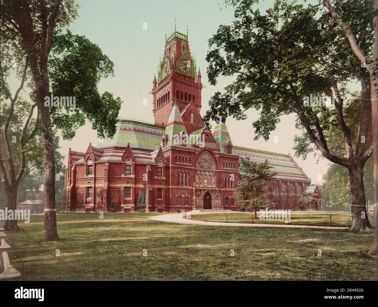 Memorial Hall, Harvard University, c1900 Stock Photo - Alamy