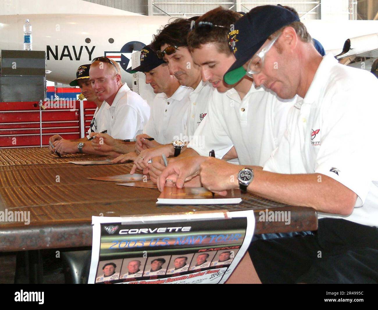 US Navy The 2002-2003 GTS Champion Corvette Racing Team, sign ...