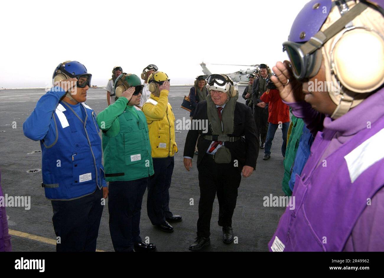 US Navy U.S. Ambassador to Japan, Howard H. Baker Jr., passes through ...