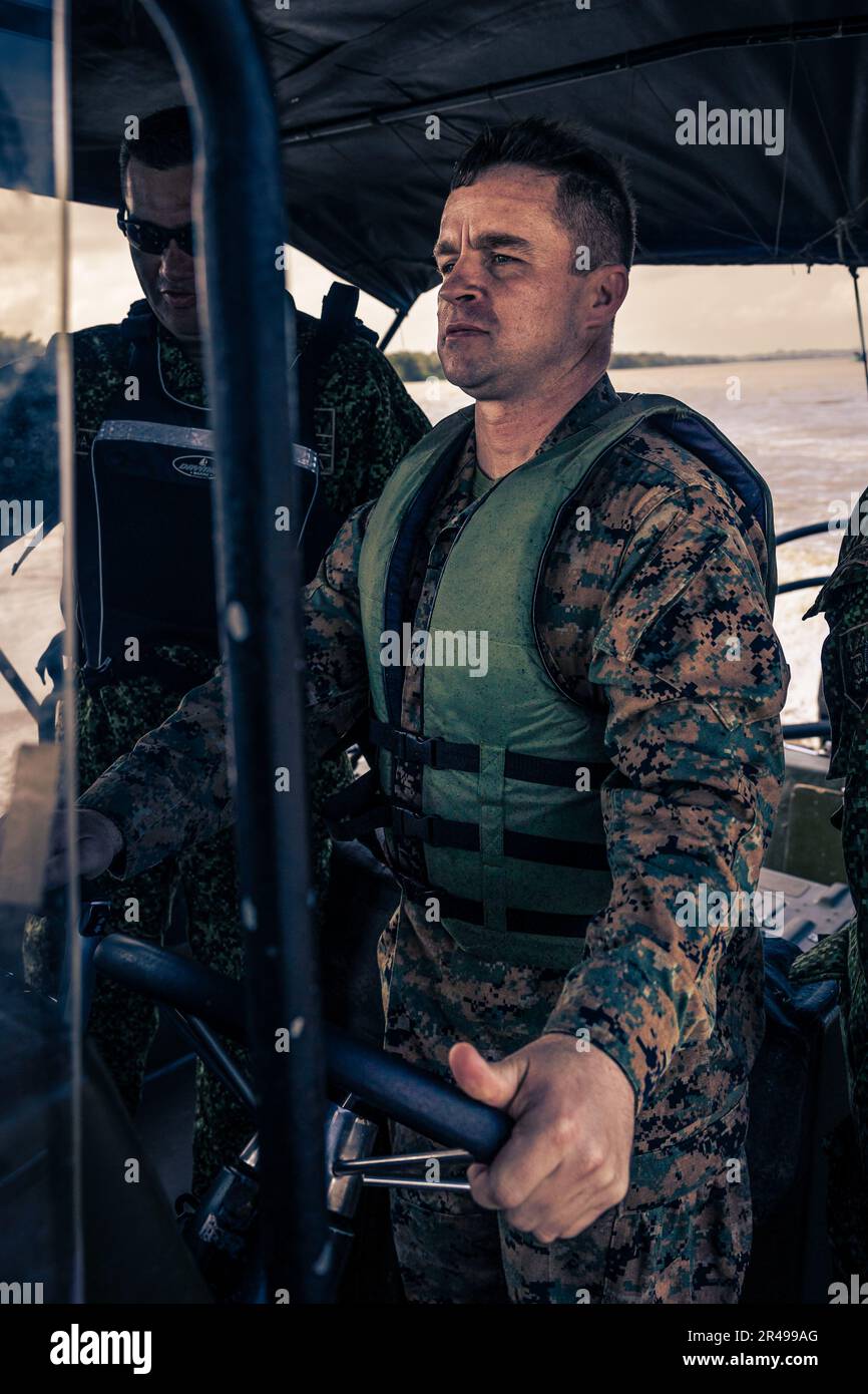 U.S. Marine Corps Lt. Col. Timothy Riemann, inspector instructor of 4th ...