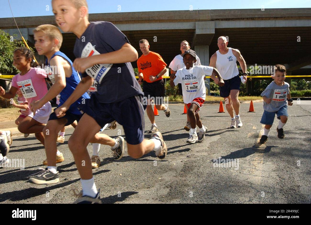 US Navy Military dependents from around Oahu participate in the America ...