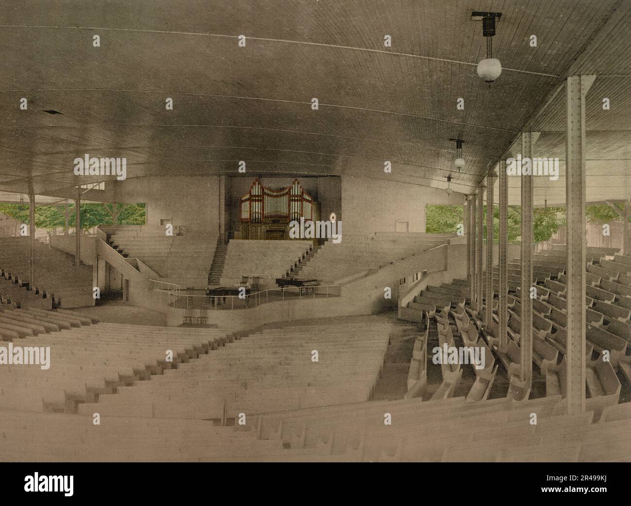 Interior of Assembly Hall (i.e. the Amphitheater), Chautauqua, New York ...
