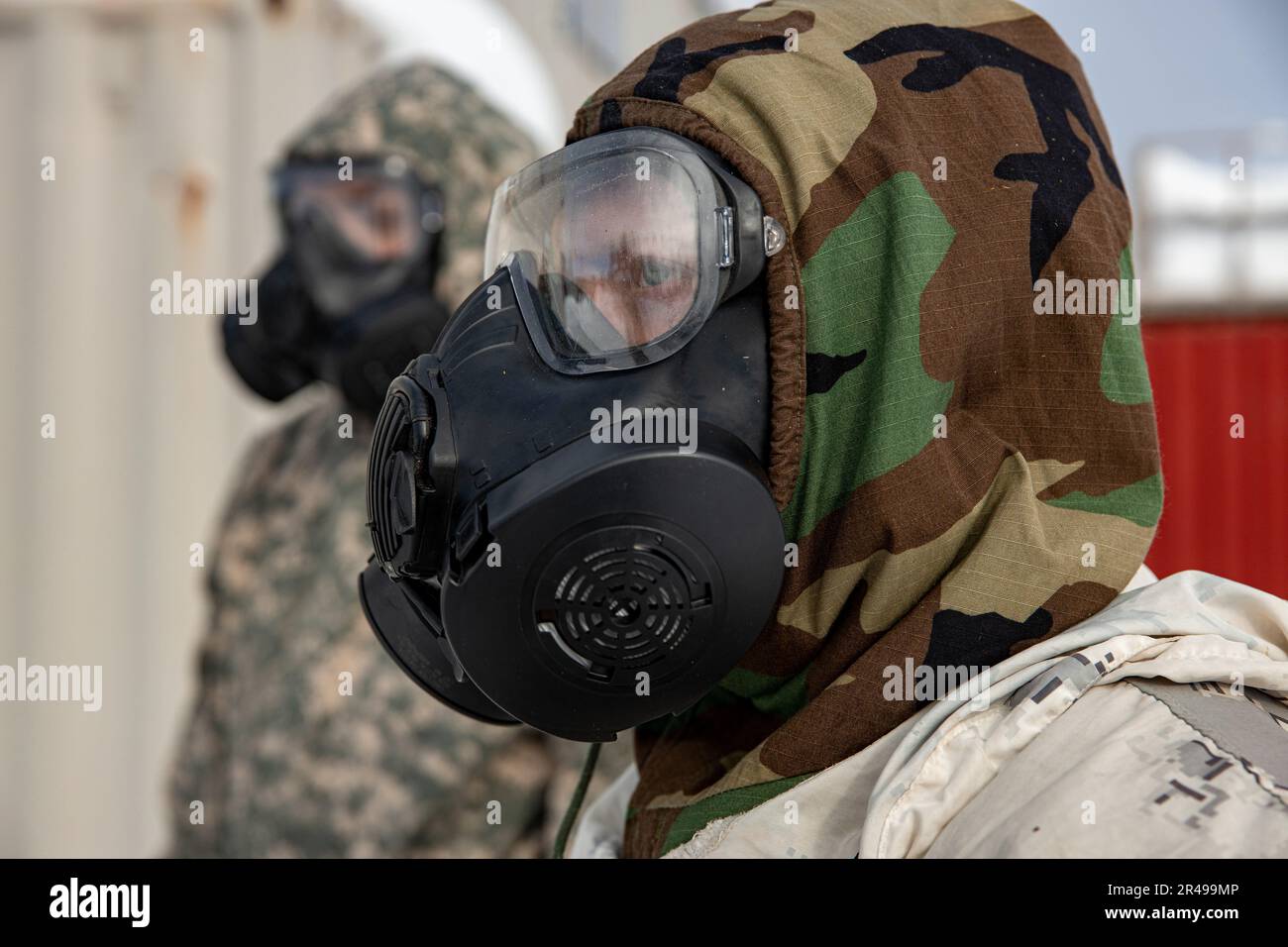 U.S. Marine Corps Lance Cpl. Jonan Hawkins, a chemical, biological ...