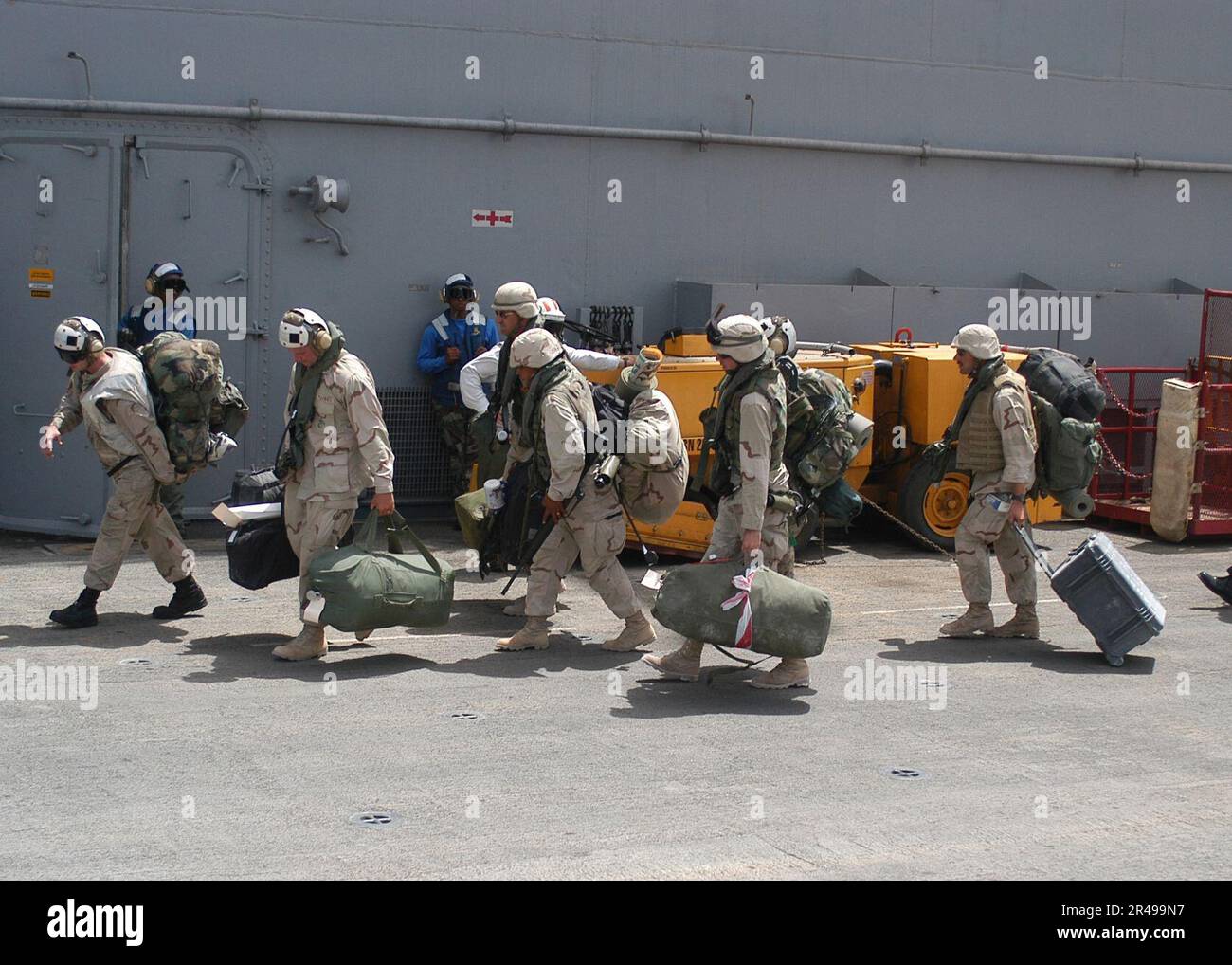 US Navy U.S. Marines from the 2nd Marine Expeditionary Brigade (2nd MEB ...