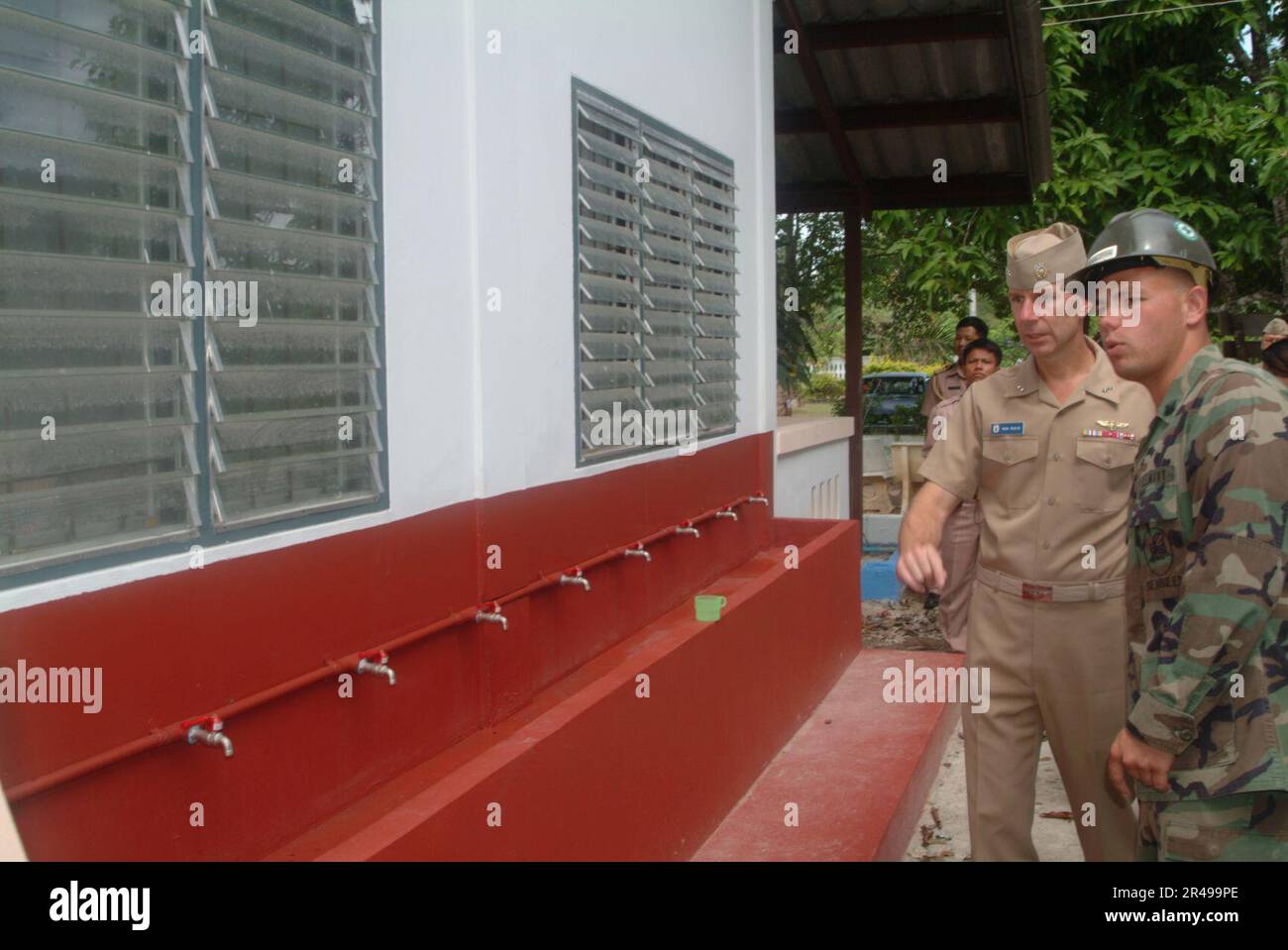 US Navy Petty Officer Mark Pembleton assigned to Naval Mobile ...