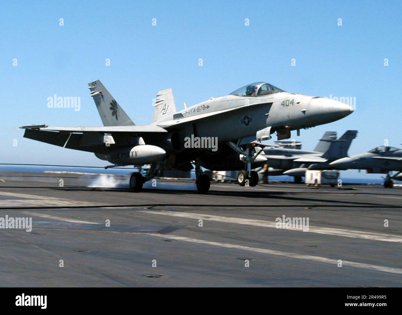 US Navy An F-A-18C Hornet assigned to the ''War Party'' of Strike ...