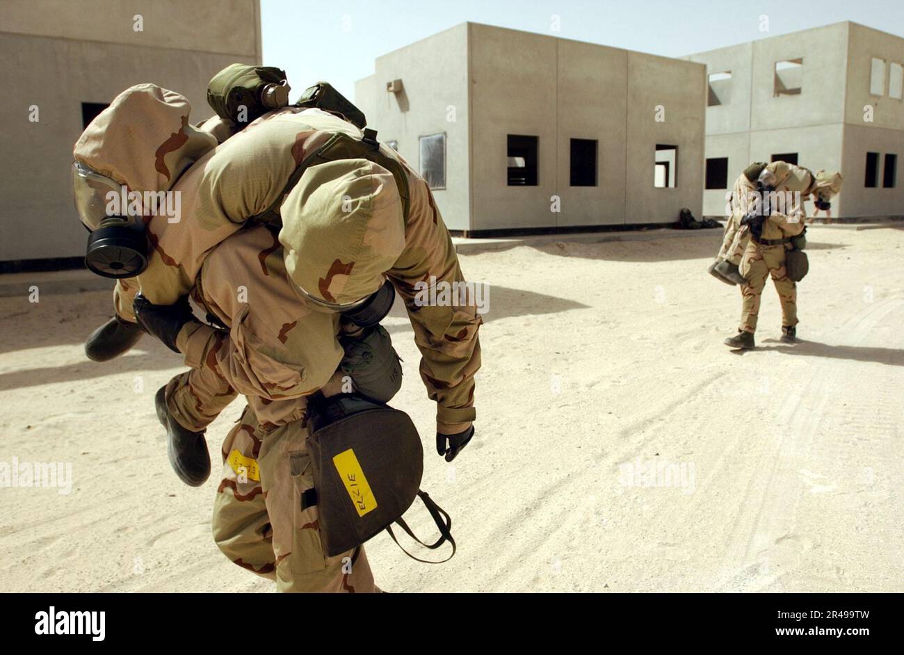 US Navy Members of Naval Support Activity (NSA) Bahrain's Emergency ...