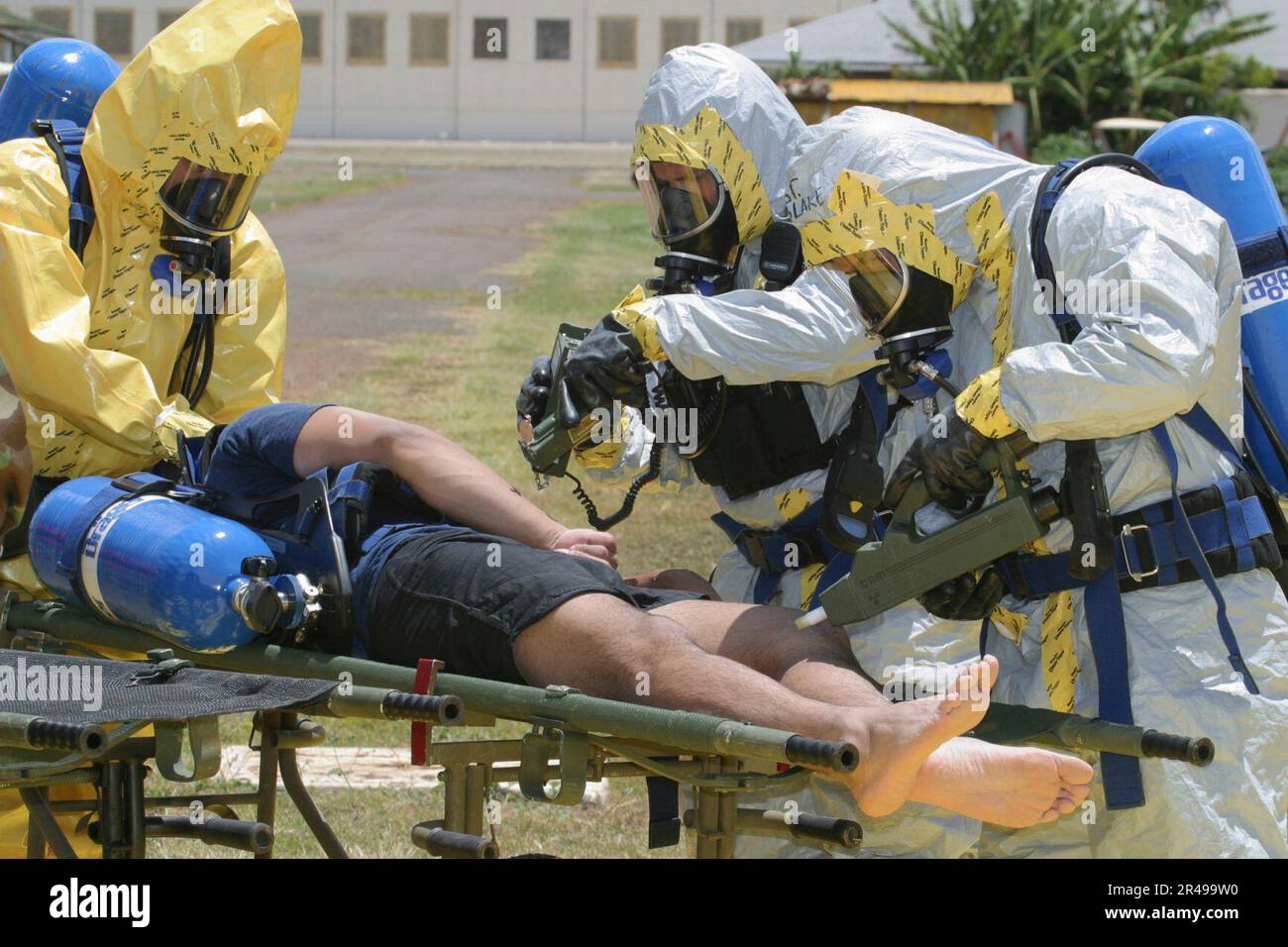 US Navy Members of the 93rd Weapons of Mass Destruction Civil Support ...