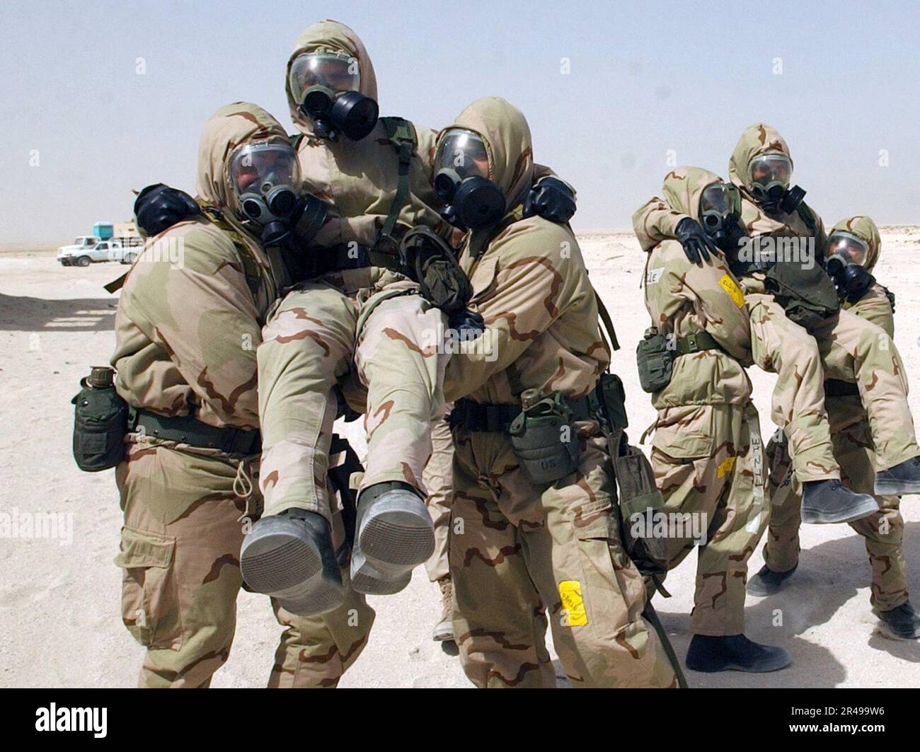 US Navy Members of Naval Support Activity (NSA) Bahrain Emergency ...