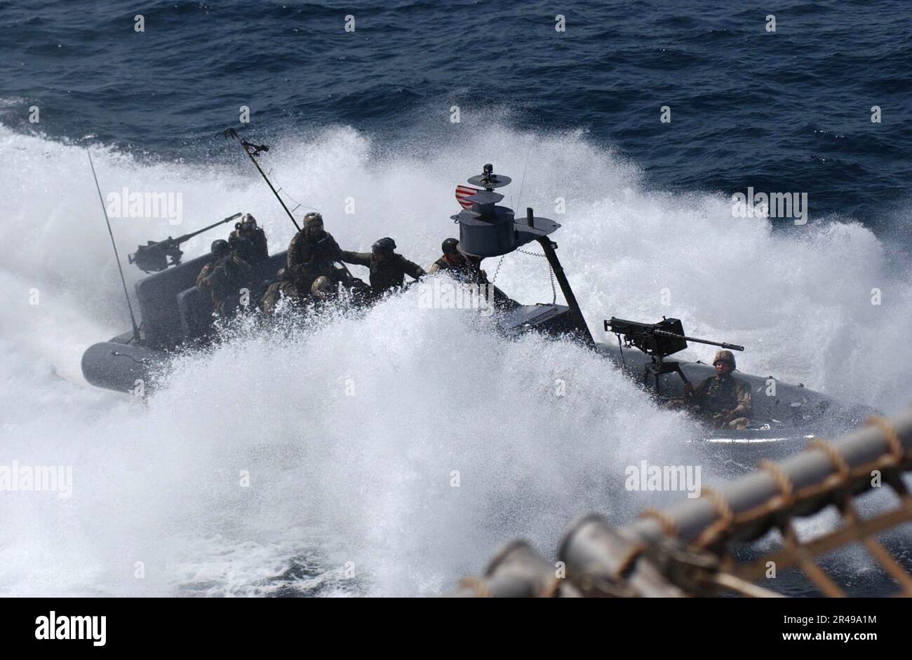 US Navy Special Boat Team approaches Joint Venture High Speed Vessel ...