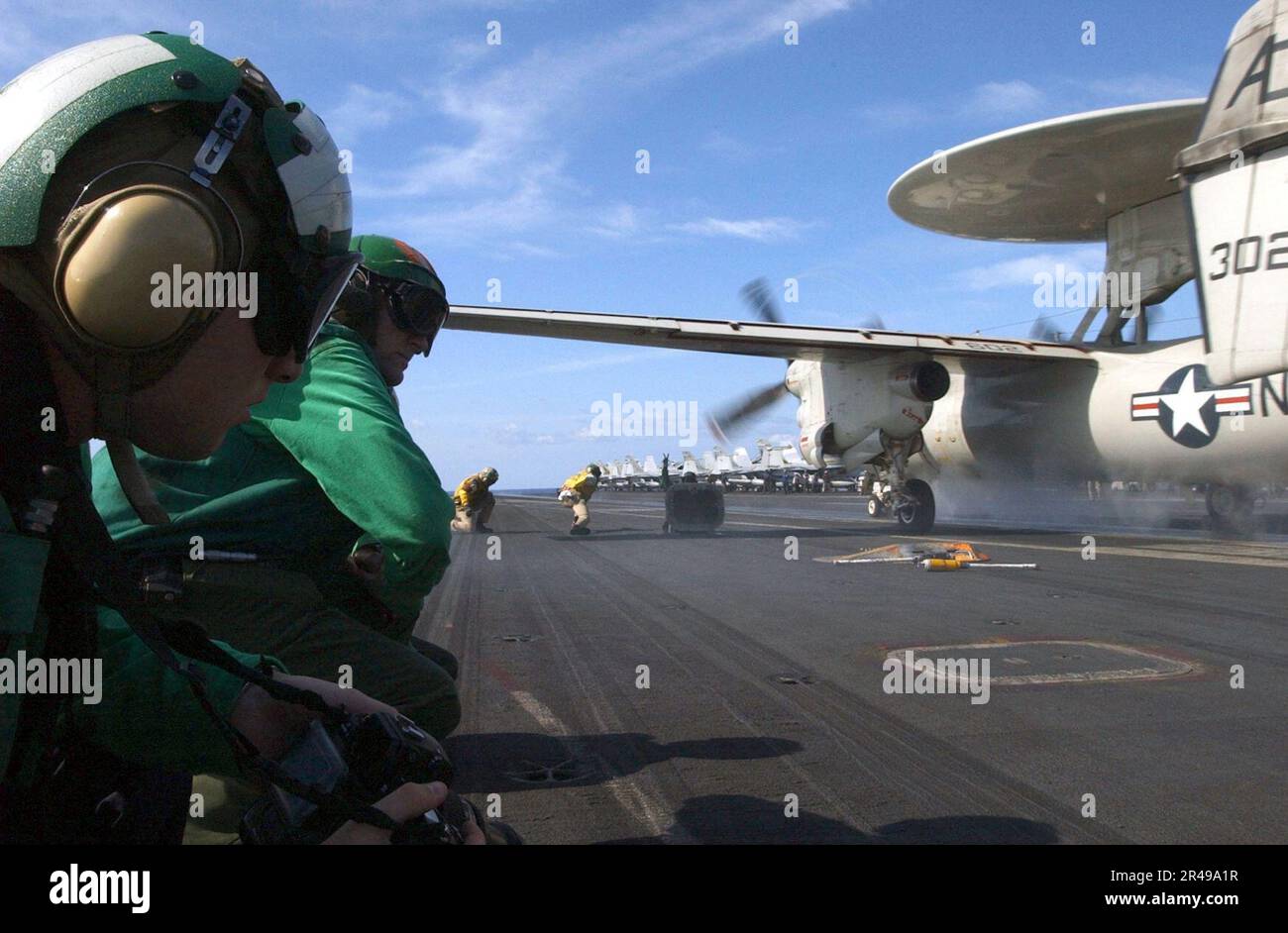 US Navy An E-2C Hawkeye is launched from one of four steam powered ...