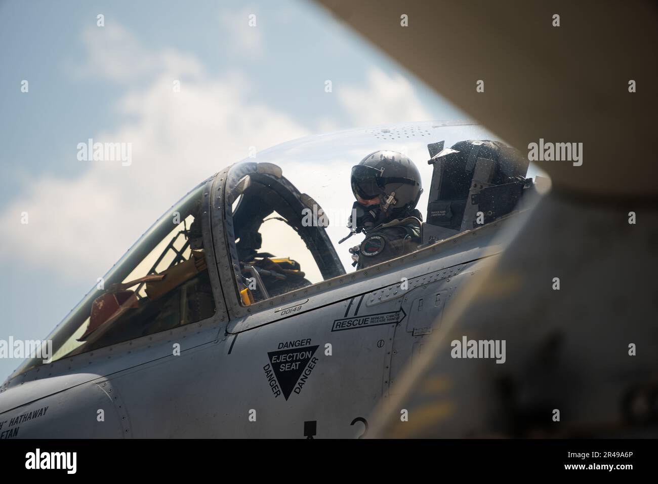 U.S. Air Force Capt. Kevin Domingue, 74th Fighter Squadron pilot ...