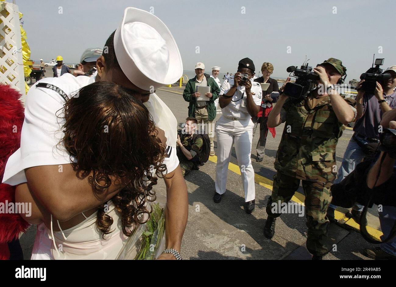 US Navy Aviation Ordnanceman 1st Class participates in the traditional ...