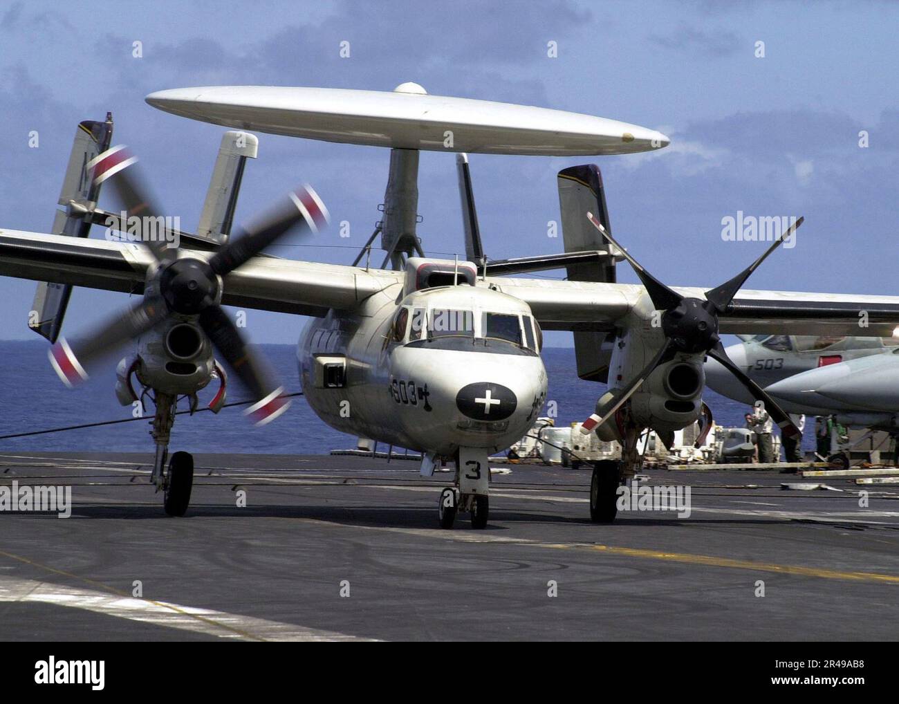 US Navy An E-2C Hawkeye assigned to the ''Sunkings'' of Carrier ...