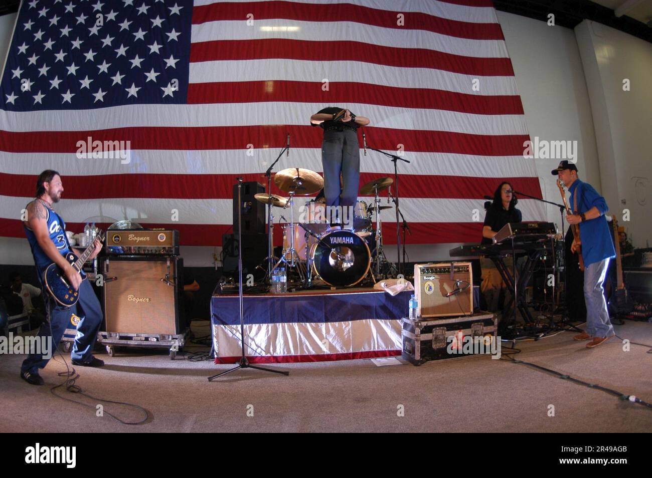 US Navy The popular band Dishwalla performs for the crew aboard USS ...