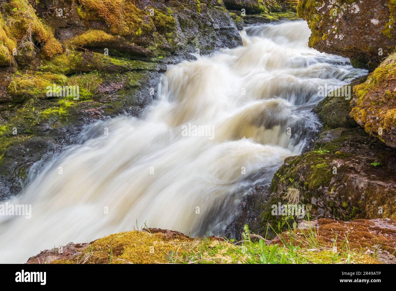 Grand River Falls is located in Richmond County Cape Breton Island Nova ...