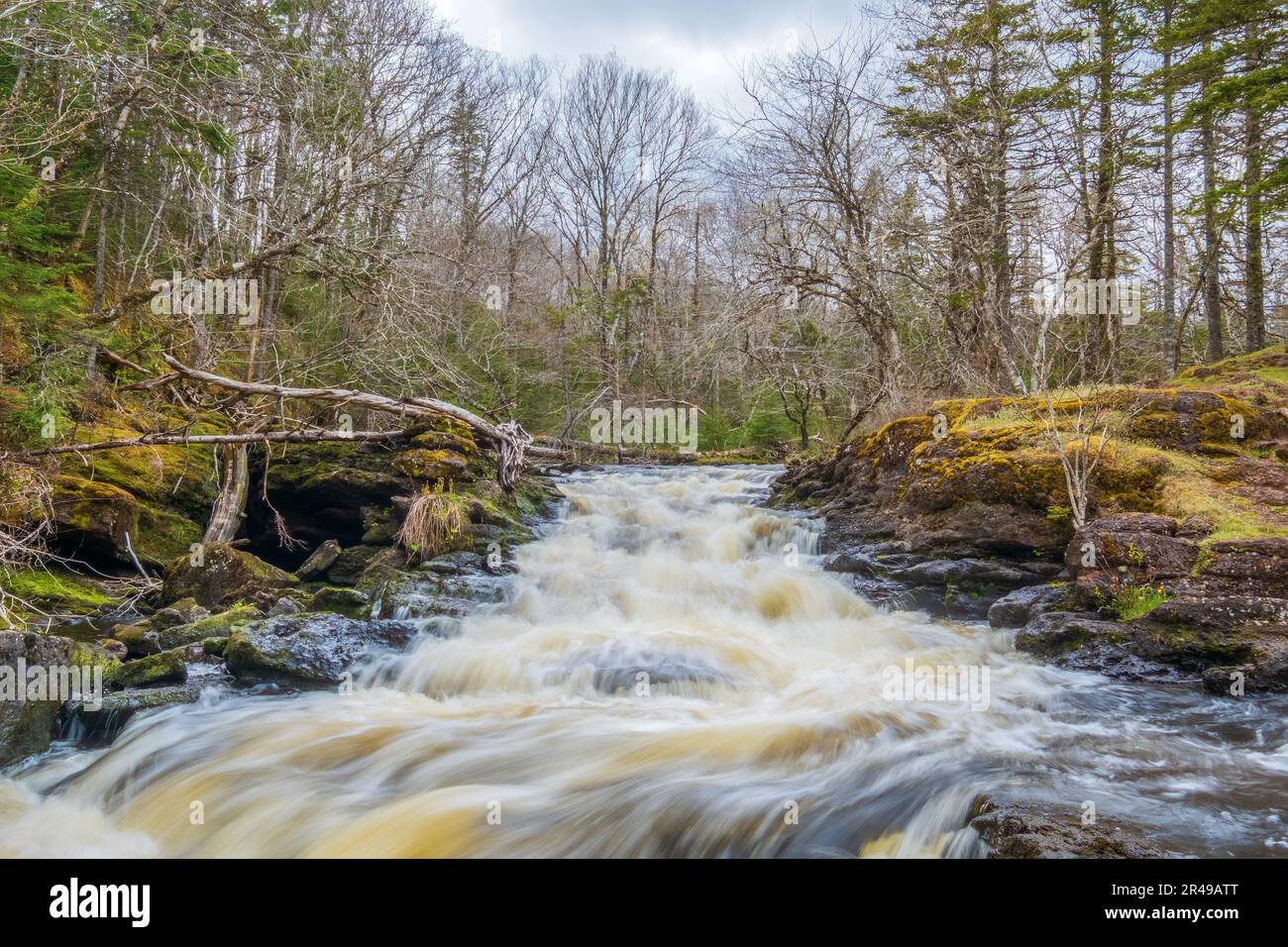 Grand River Falls is located in Richmond County Cape Breton Island Nova ...