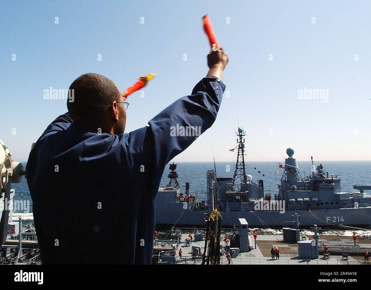 US Navy Signalman Stock Photo - Alamy