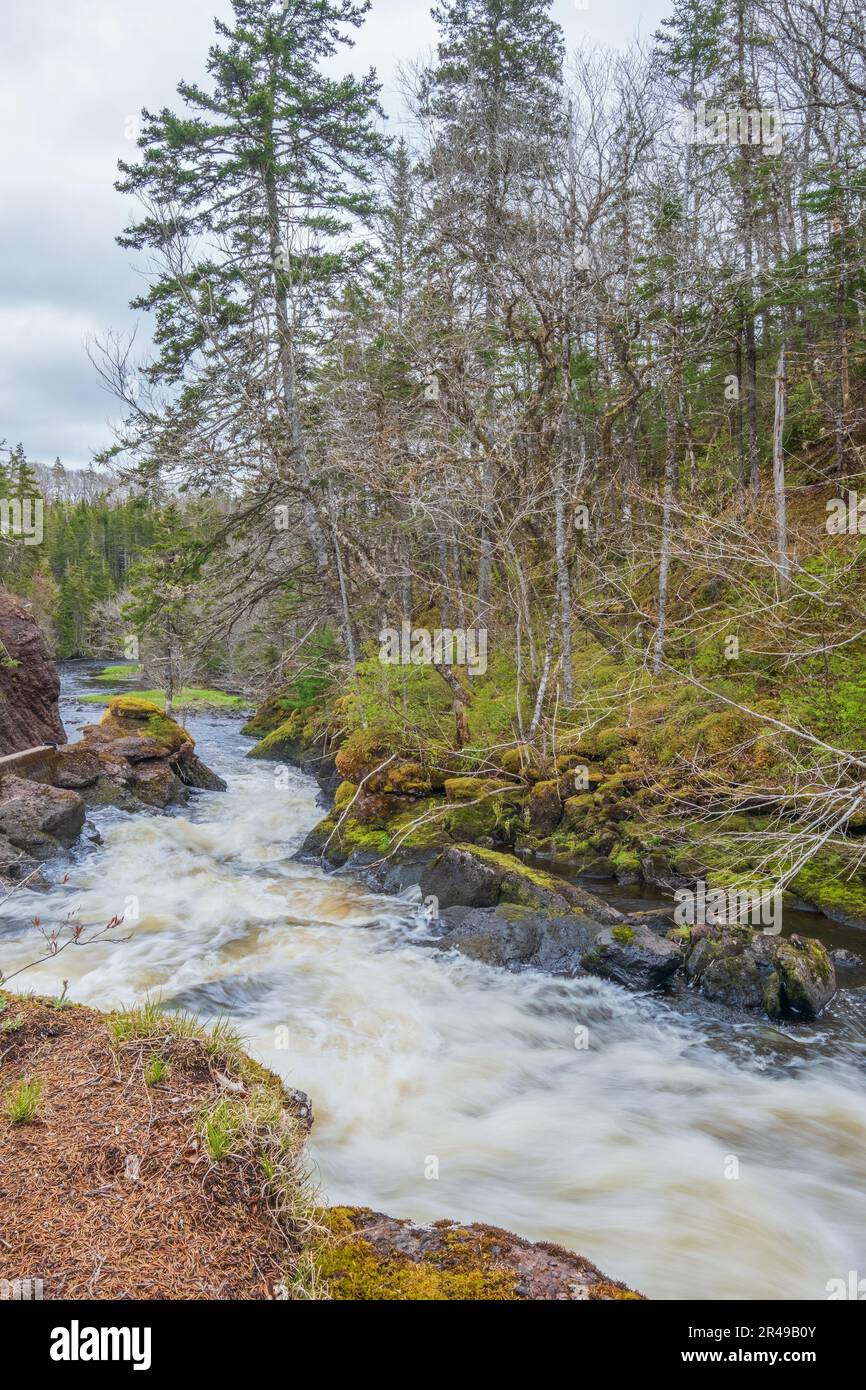 Grand River Falls is located in Richmond County Cape Breton Island Nova ...