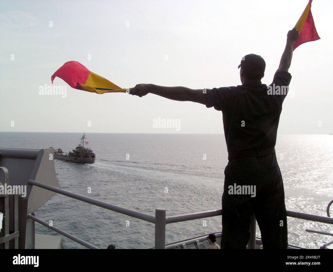 US Navy Signalman Stock Photo - Alamy