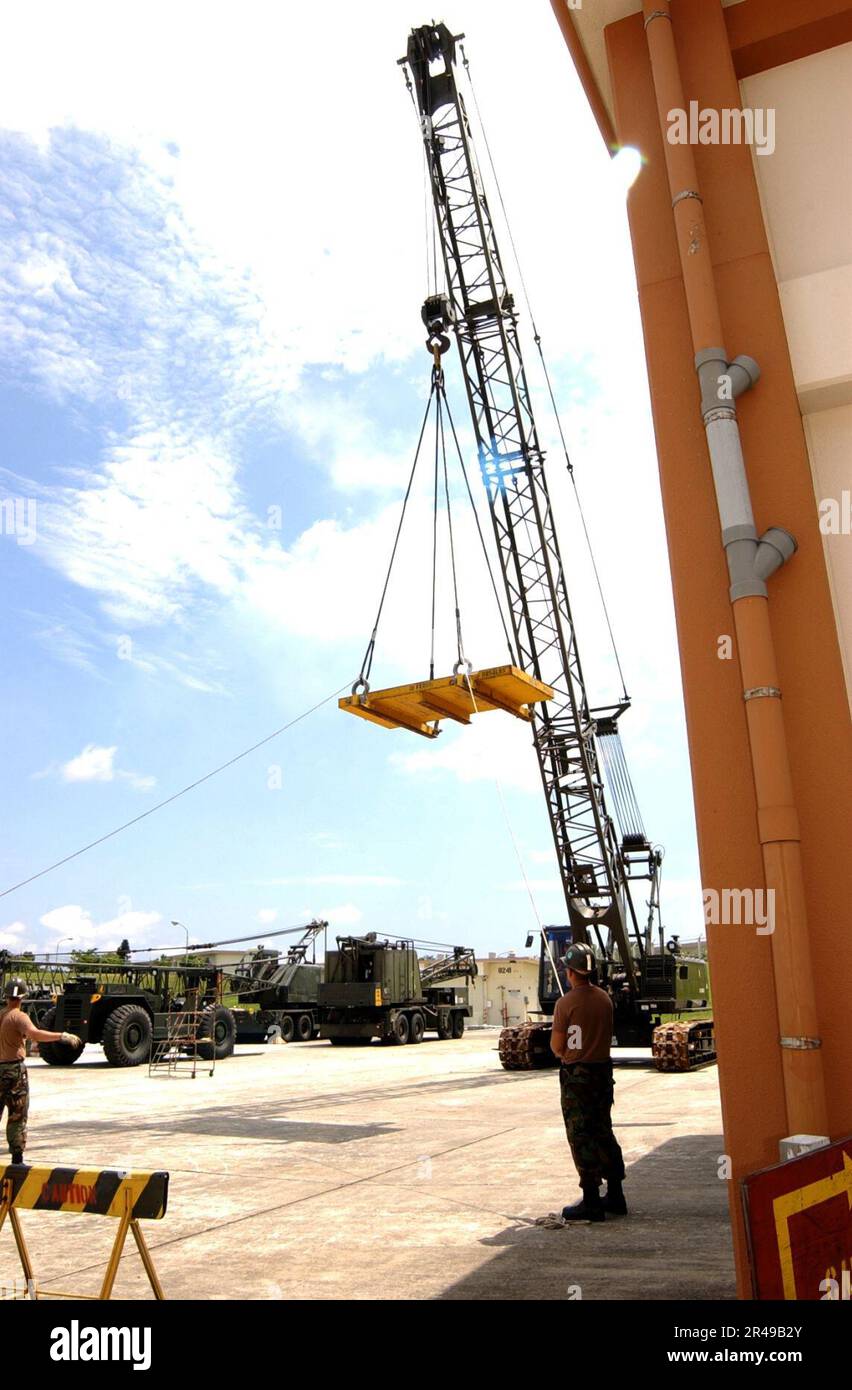 US Navy Naval Mobile Construction Battalion Forty (NMCB-40) calibrates ...