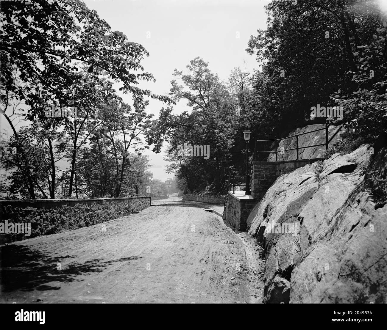 Road from the station, U.S. Military Academy, between 1900 and 1906 ...
