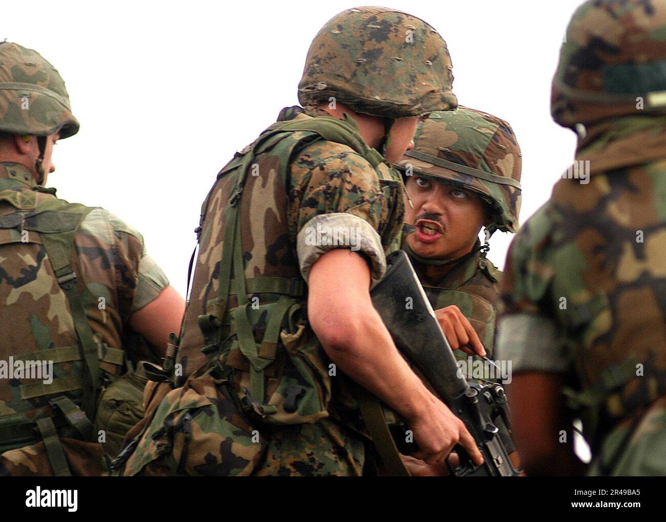 US Navy Staff Sgt. assigned to 3rd Battalion 2nd Marine Regiment (3-2 ...