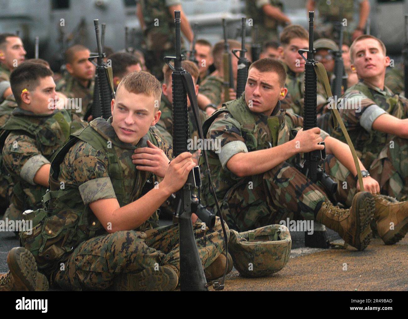US Navy Pfc. Conrad D. Carson from Dalton, Georgia assigned to 3rd ...