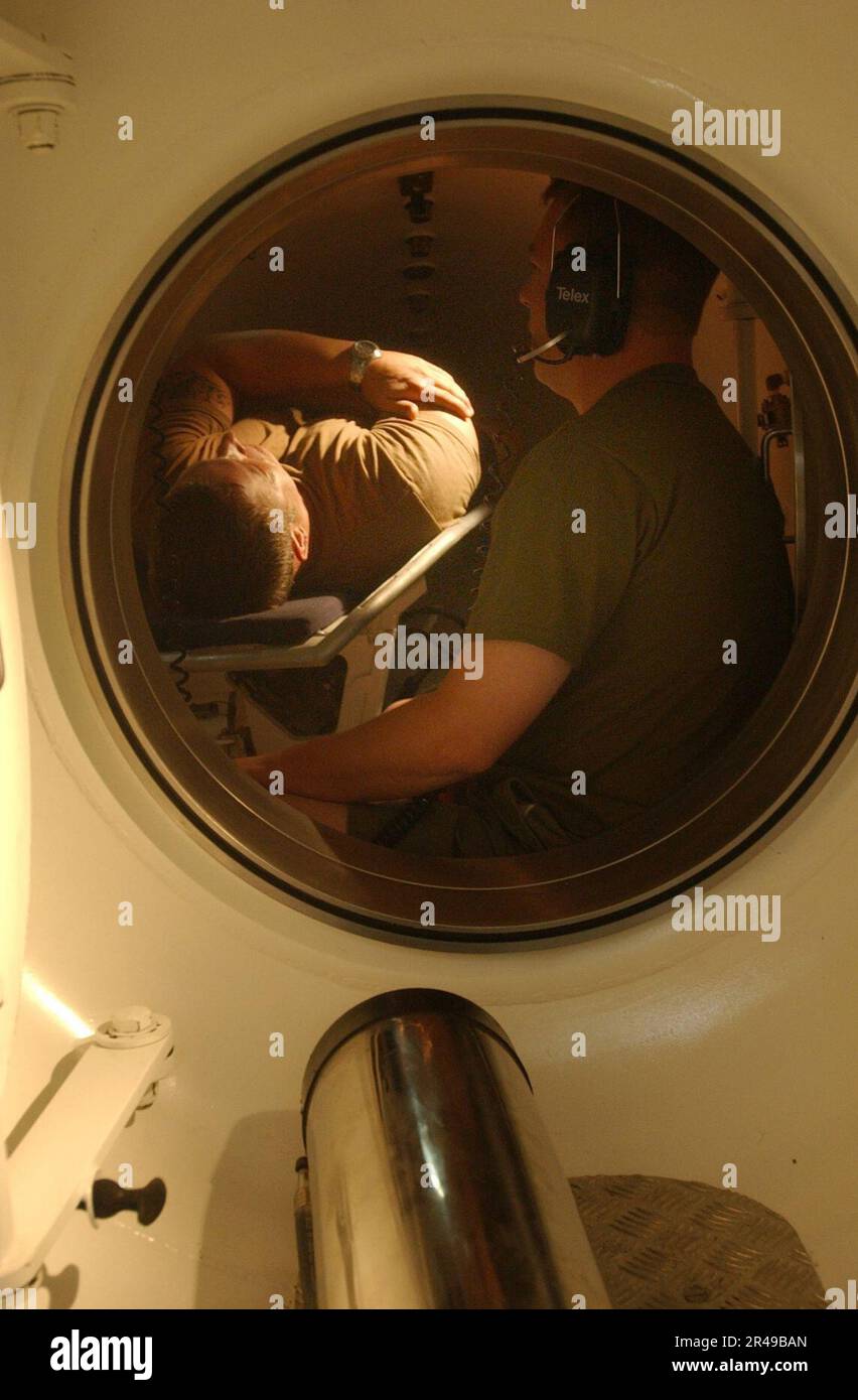 US Navy Boatswain's Mate 1st Class assigned to Explosive Ordnance ...