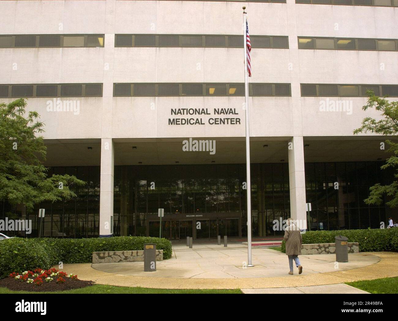 US Navy The main entrance of the National Naval Medical Center ...