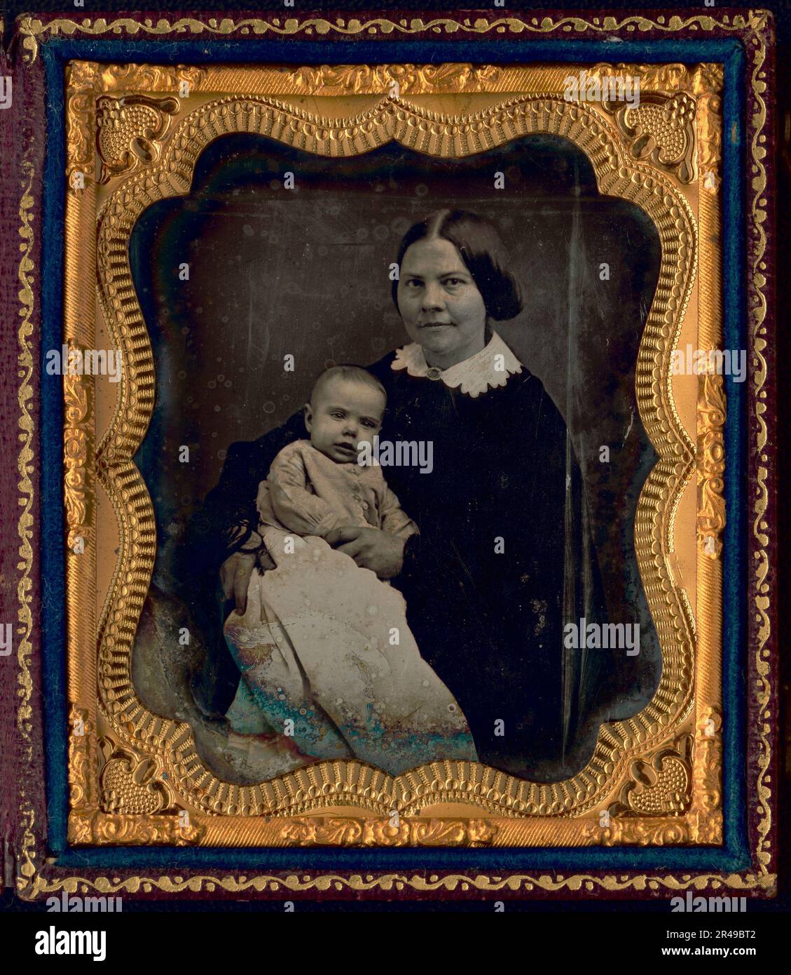 Lucy Stone [1818-1893], with Alice Stone Blackwell [1857-1950], half-length portrait of a woman ...