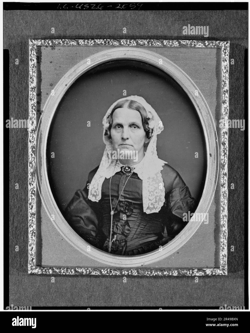 Mrs. Miller, head-and-shoulders portrait of a woman, facing front ...