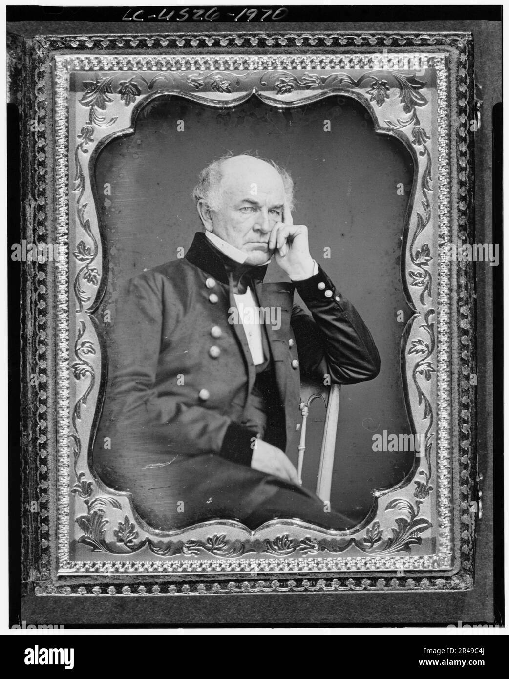 Ethan Allen Hitchcock, three-quarter length portrait, seated in chair ...