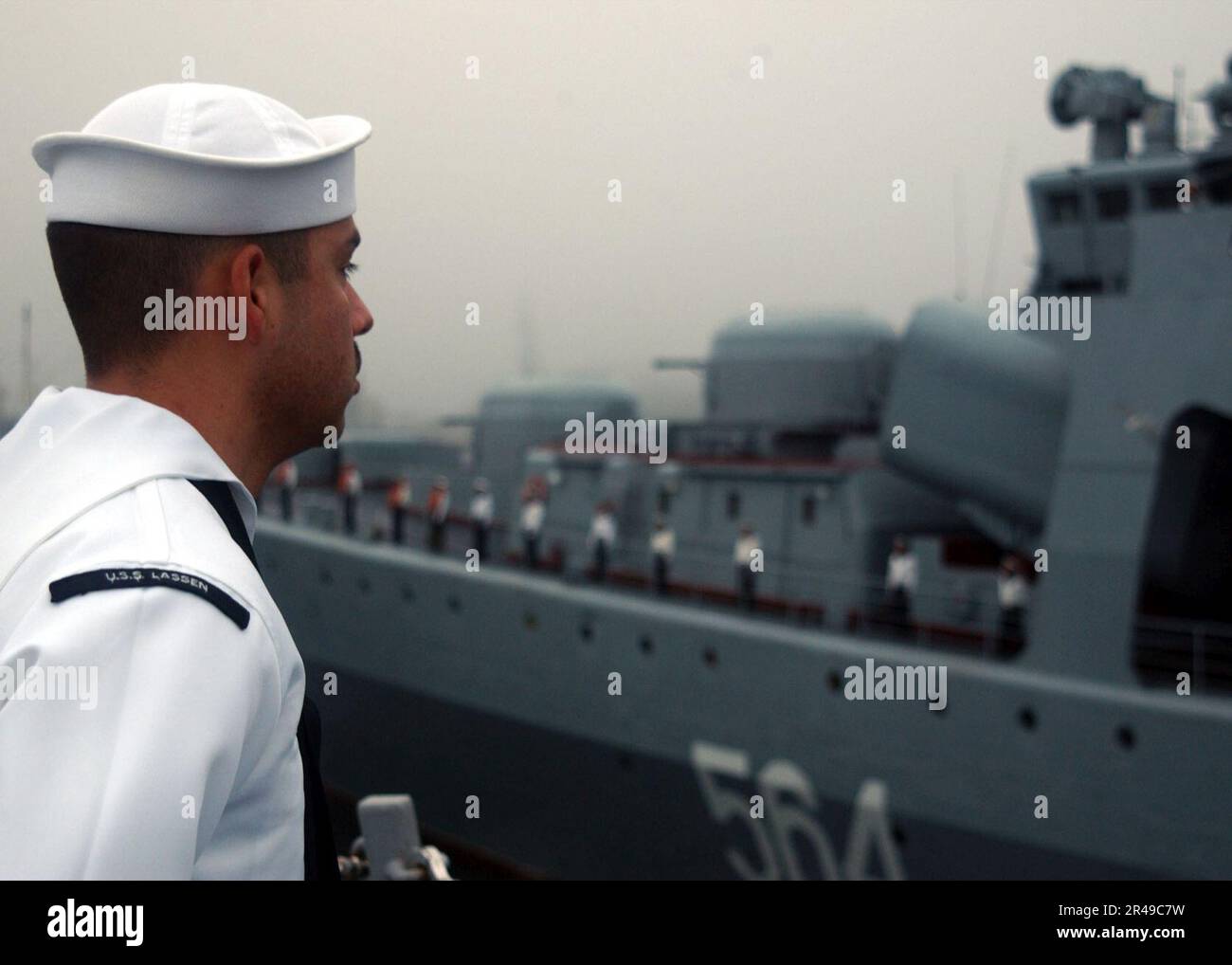 US Navy Sailors aboard the guided missile destroyer USS Lassen (DDG 82 ...
