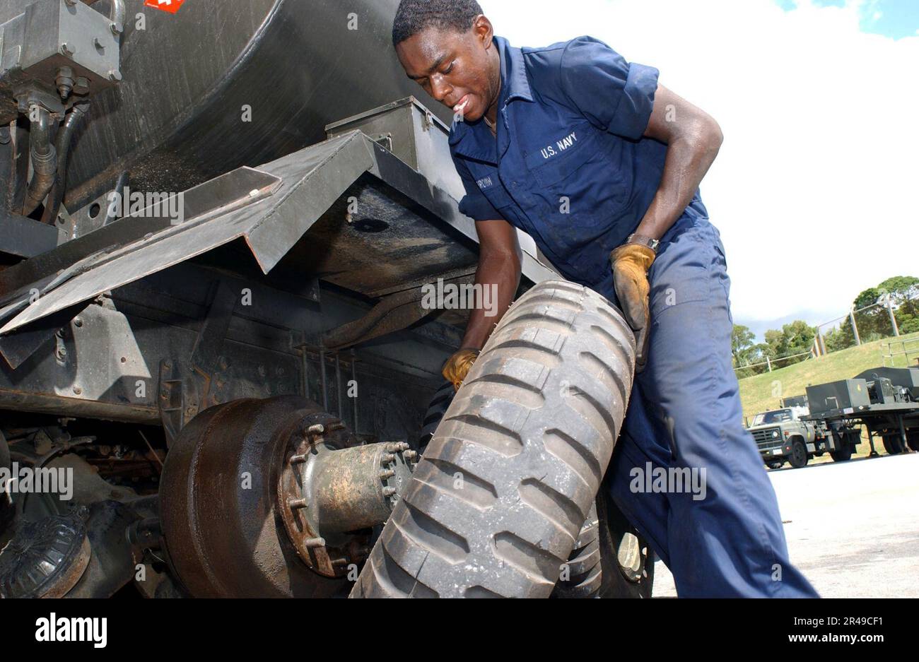 US Navy Equipment Operator Constructionman Joseph Brown from Seaside ...